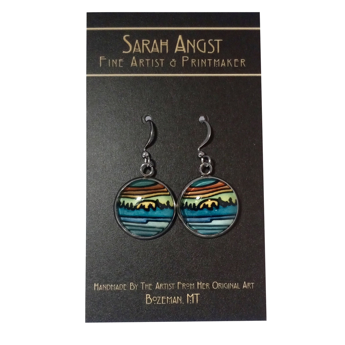 SA Earrings - Dock View – Sarah Angst Art