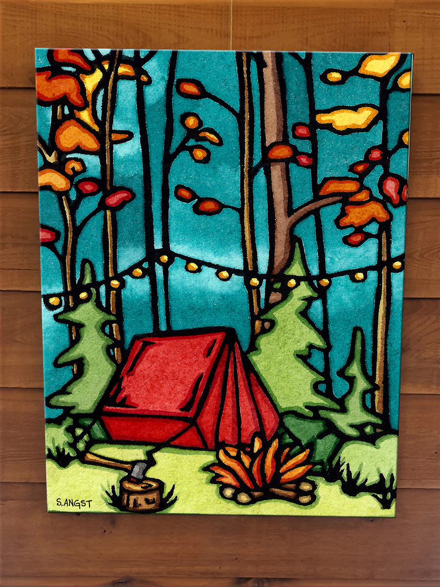 Evening at Camp - Tent Canvas – Sarah Angst Art