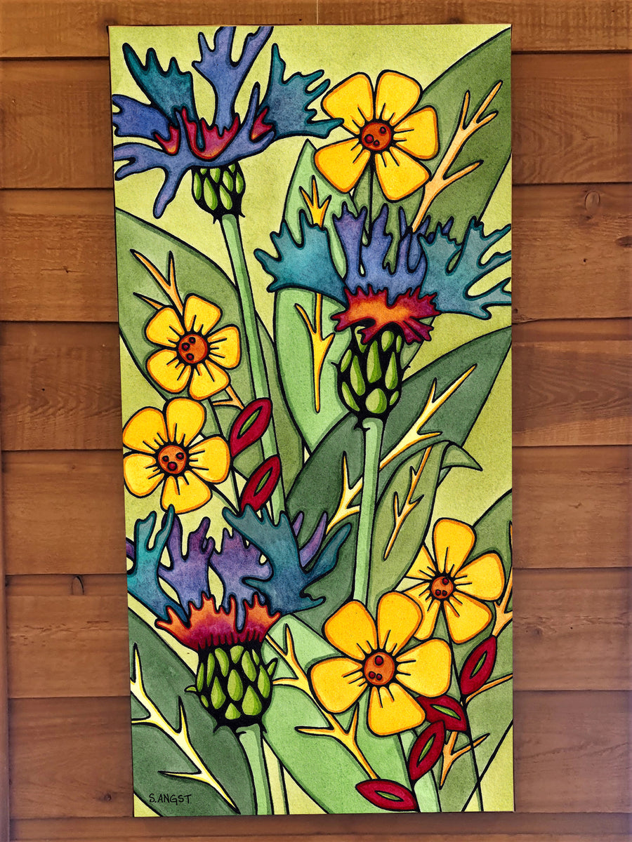 Mountain Bluet Canvas – Sarah Angst Art